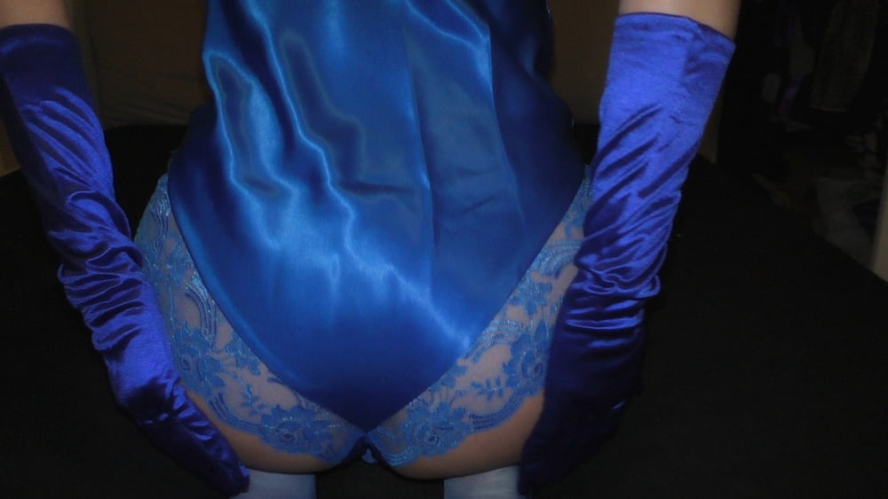 Blue Satin Teddy 5 Pics Xhamster