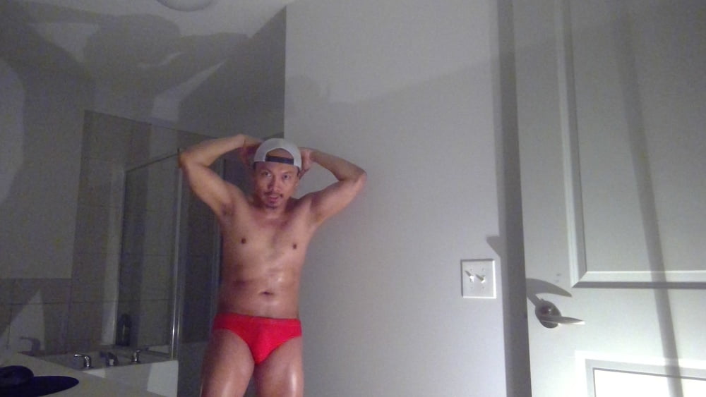 Flexing In Red Speedos Again 16 Pics Xhamster